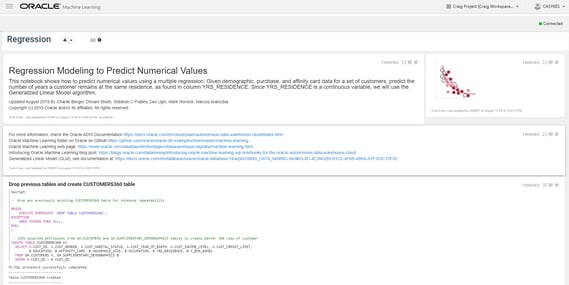 Oracle ATP Free Tier: Machine Learning and APEX Integration